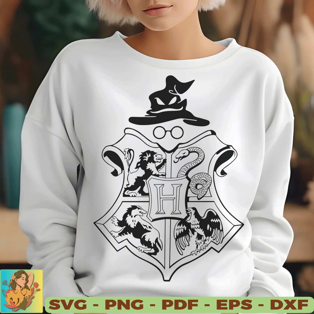Movie Mega SVG, Potter Hogwarts Crest Svg, Potter Hogwarts Magical ...