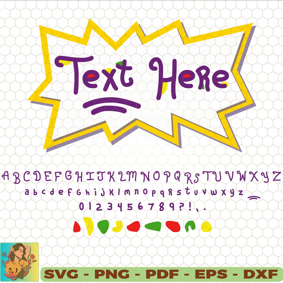 Rugrats Cartoon Svg, Rugrats Alphabet Svg, Rugrats Silhouette Cut Files ...
