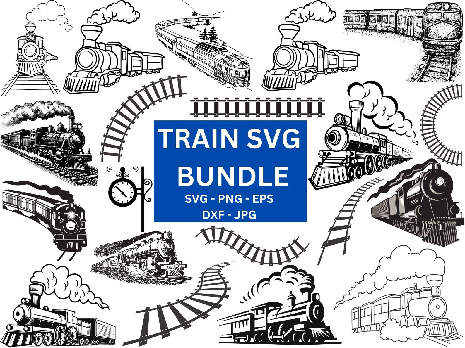 Train SVG Bundle,train Svg & Png,train Clipart,train Vector Image ...