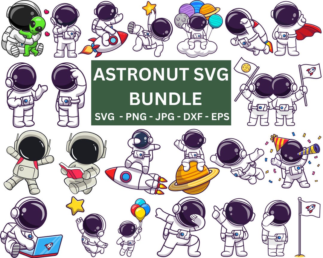 Astronaut Svg,outer Space Svg,solar System Svg,kid Astronaut Svg ...