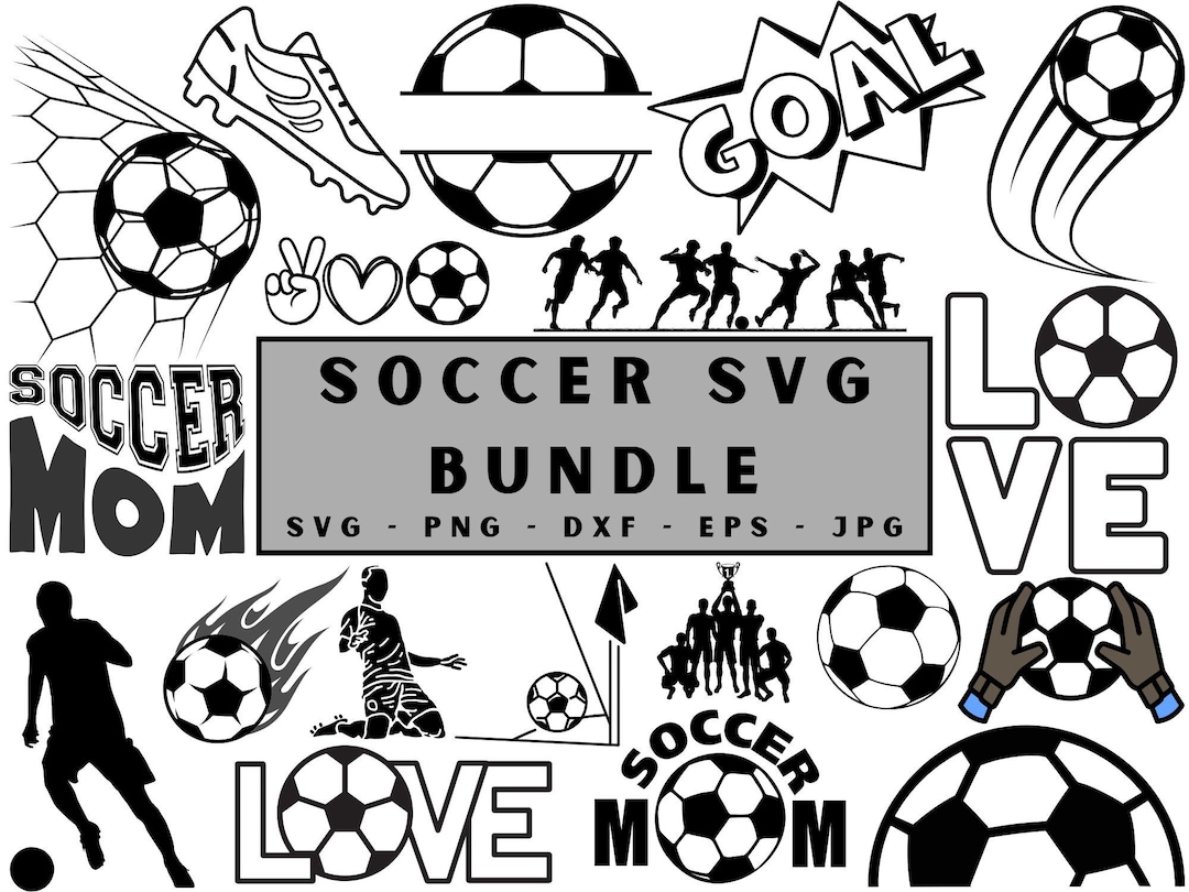 Soccer Svg Bundle,soccer Svg Cut Files for Cricut,soccer Ball Outline ...