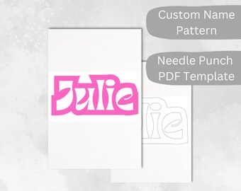 Punch Needle Pattern Letter L. Embroidery Template PDF Digital Download ...