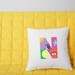 Needle Punch Pattern Letter N. Embroidery Template PDF Digital Download ...