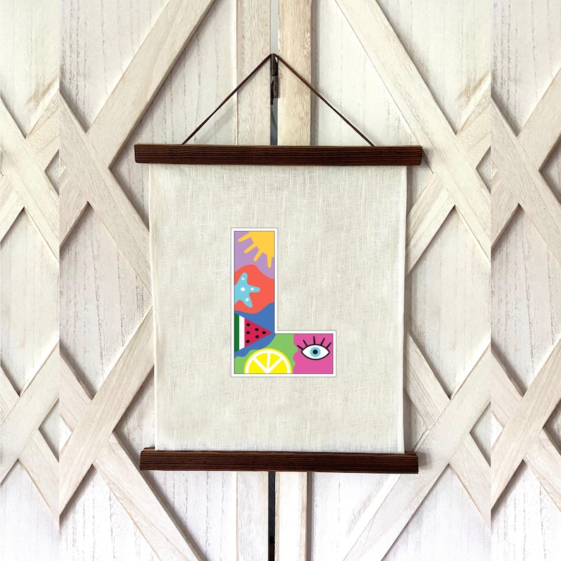 Punch Needle Pattern Letter L. Embroidery Template PDF Digital Download ...