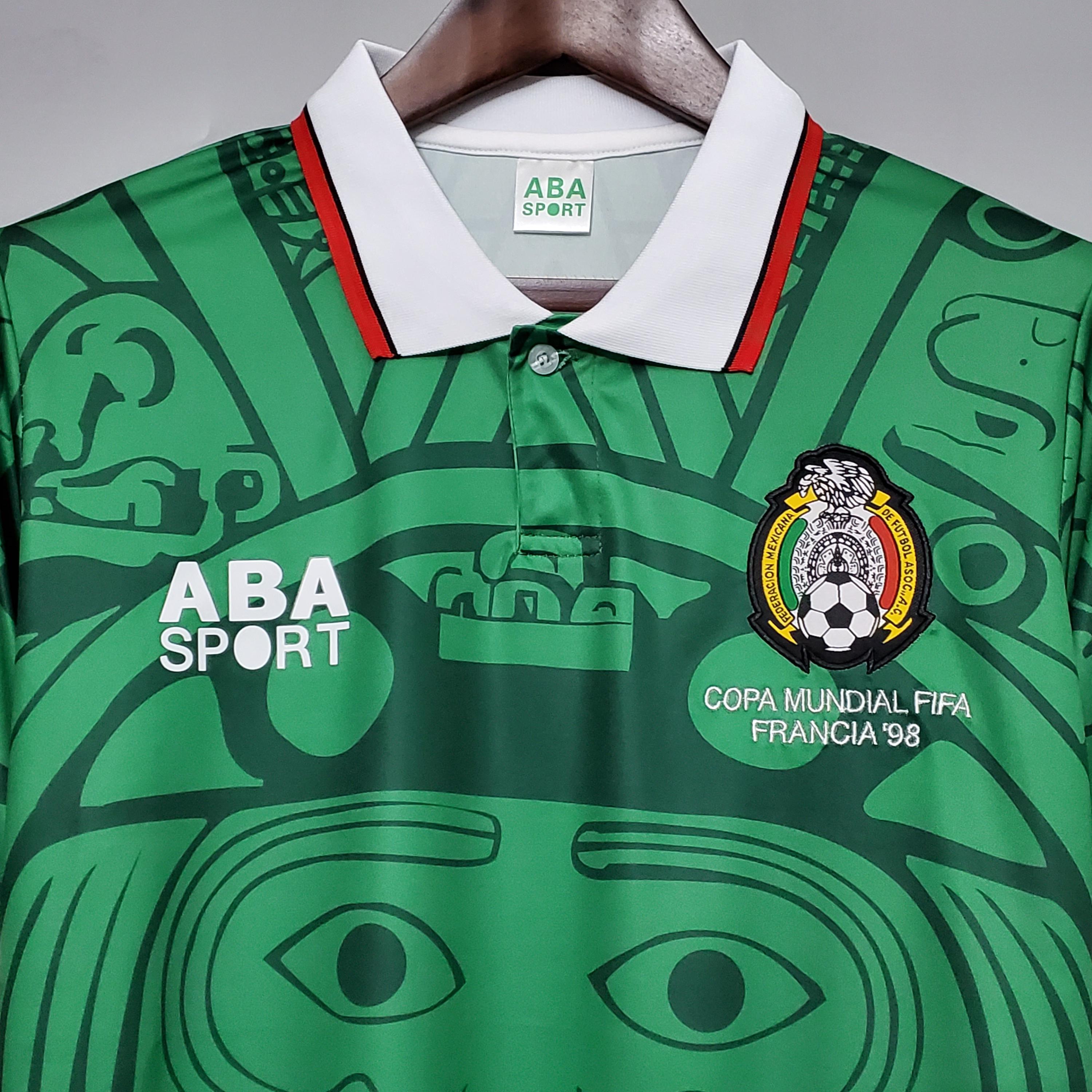 Mexico 1998 Home Jersey - Retro Classic World Cup Shirt - Vintage ...