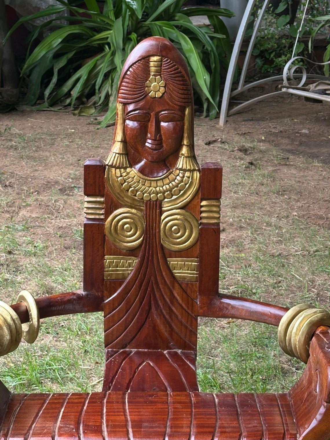 Hand Carved Wooden Lady Chair, Maharaja Accent Chair, Art Furniture - Etsy