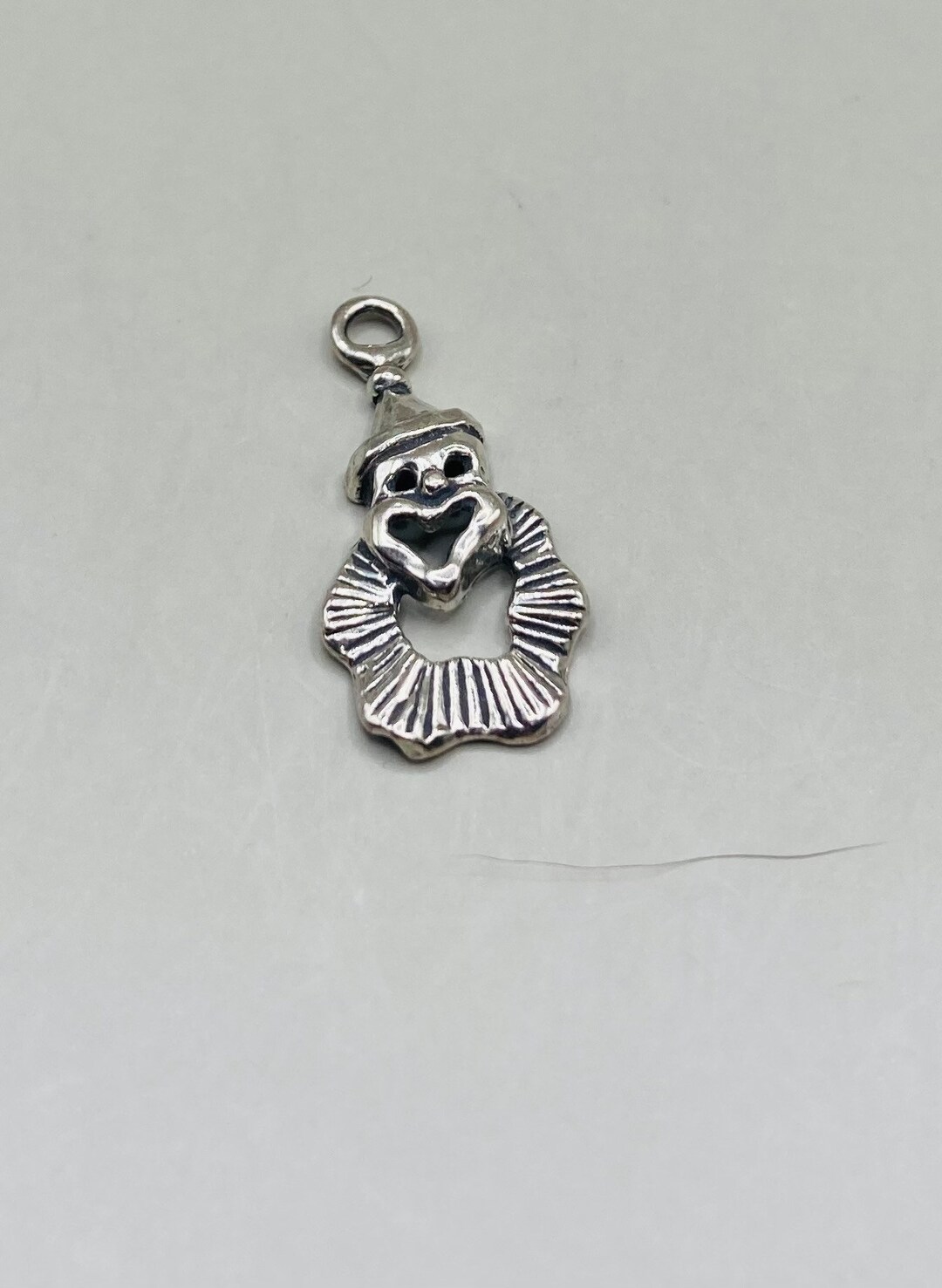 Sterling Silver Clown or Jester Charm - Etsy