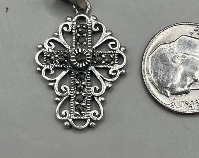 Thai Sterling Marcasite Cross - Etsy