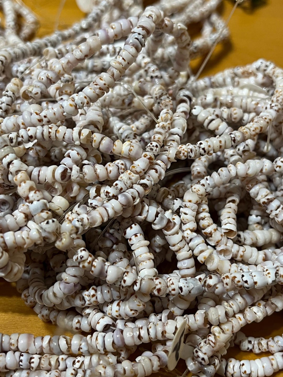 16" Tiger 5mm Puka Shell Beads From the Philippines - Etsy