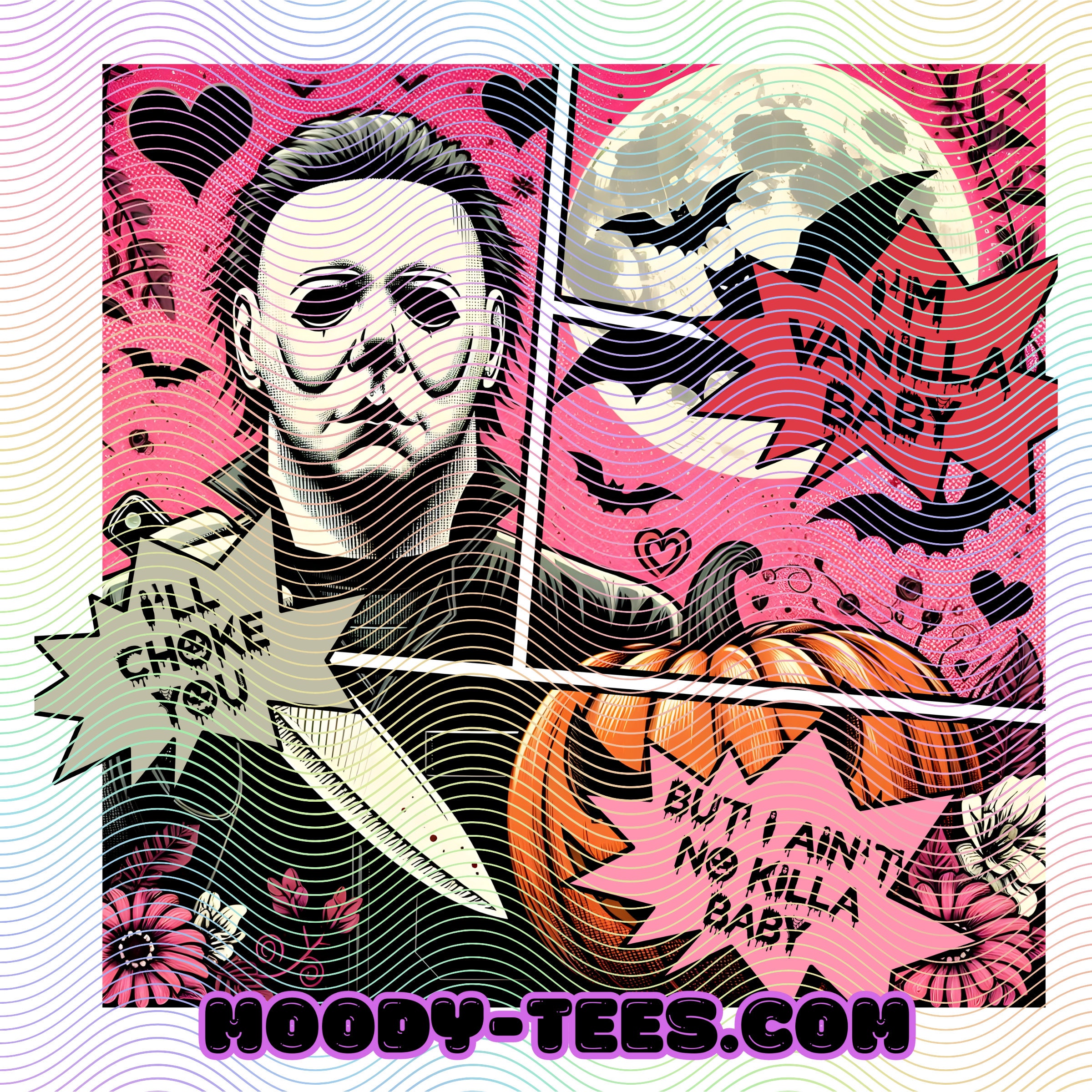 Michael Myers, I'll Choke You, Vanilla Baby, Valentines Sublimation ...