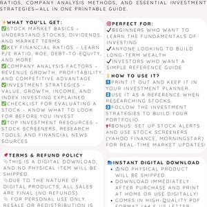 Investing Cheat Sheet:basics of Investing | Stock Market Guide ...