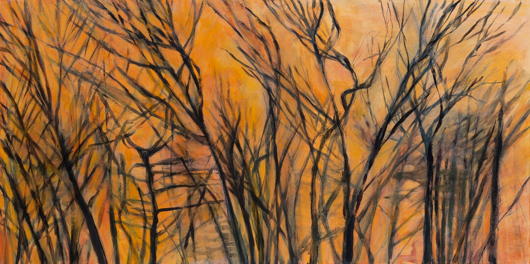 Luminosity - Original Art, Mixed Media Art, Branches Abstract - by ...