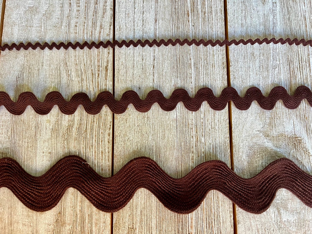 BROWN RIC RAC--3 Different Sizes--2 Yards - Etsy