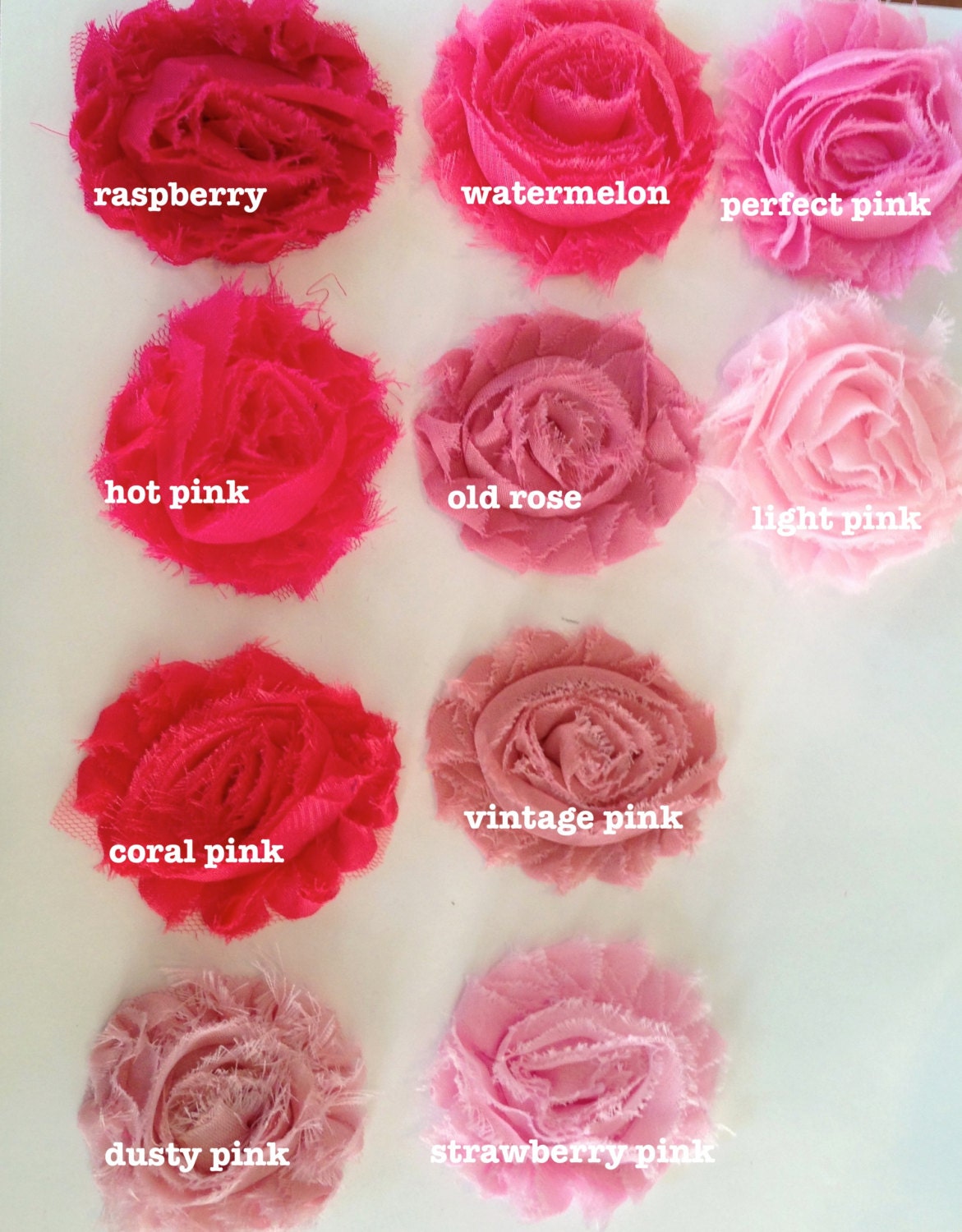 Shabby Chic RASPBERRY PINK Rose Trim on Net-2 1/2 inch 1/2 | Etsy