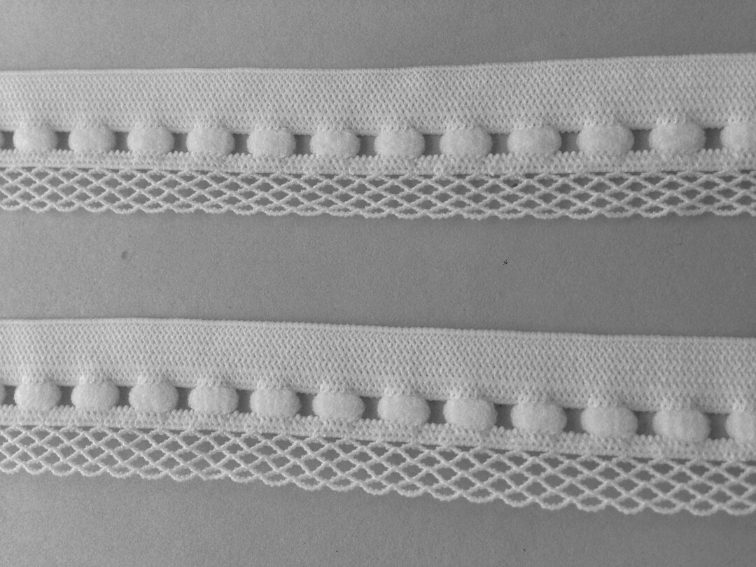 99 Cent Sale-stretch Lace WHITE MINI Ball With Net Edge -5/8 Inch -5 ...