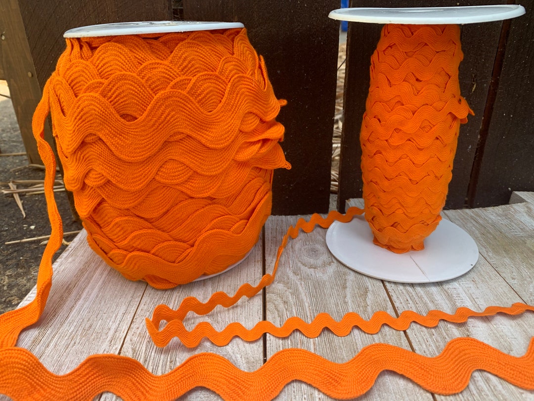 ORANGE RIC RAC--2 Different Sizes--2 Yards - Etsy