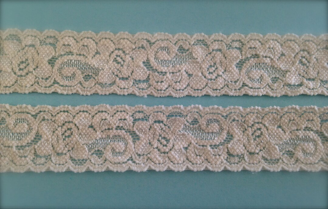 New-ivory No. 16 STRETCH LACE 1 Inch 10 Yards - Etsy