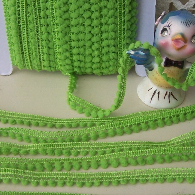 Ball Fringe Green - Etsy