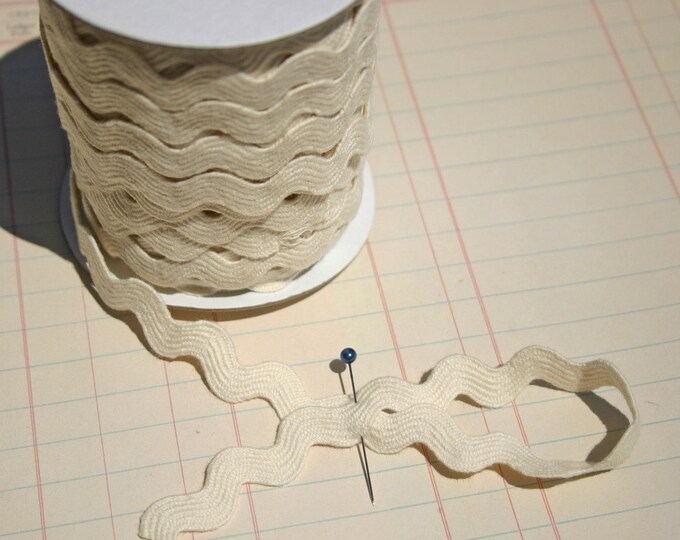 Jumbo Cotton Rick Rack Trim - Natural off White - 3 Yards of Ribbon ...