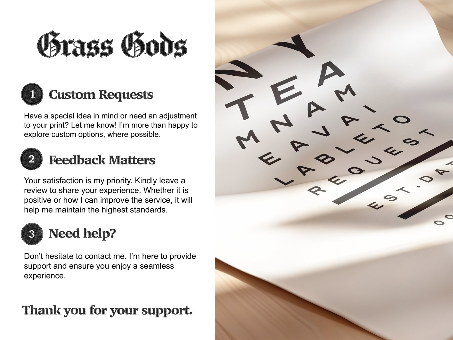 Custom Football Wall Art - Team Name Eye Chart Print - Personalised ...