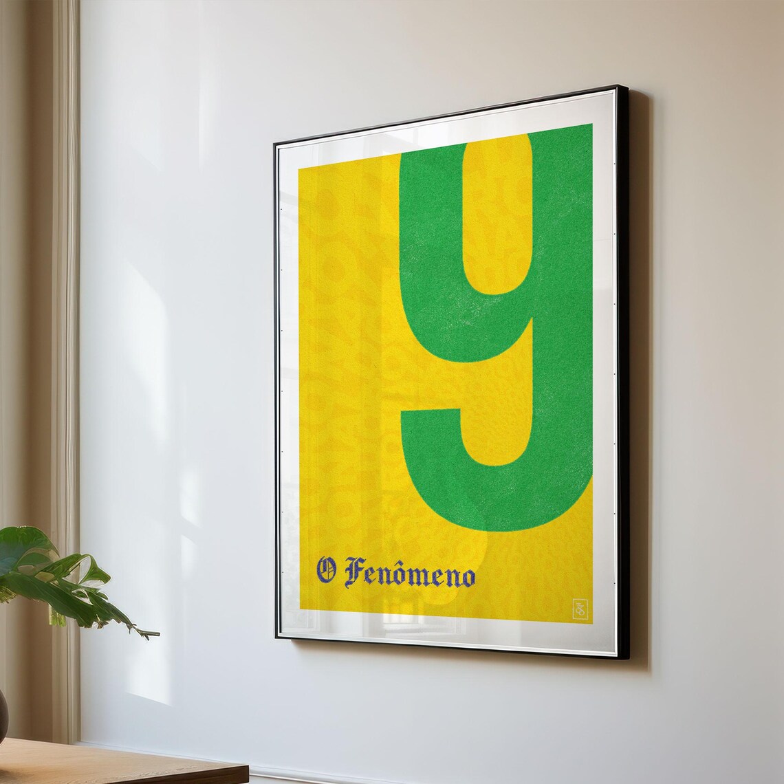Ronaldo - R9 - 'O Fenômeno' Number 9 Wall Print - Brazil - Wall Art ...