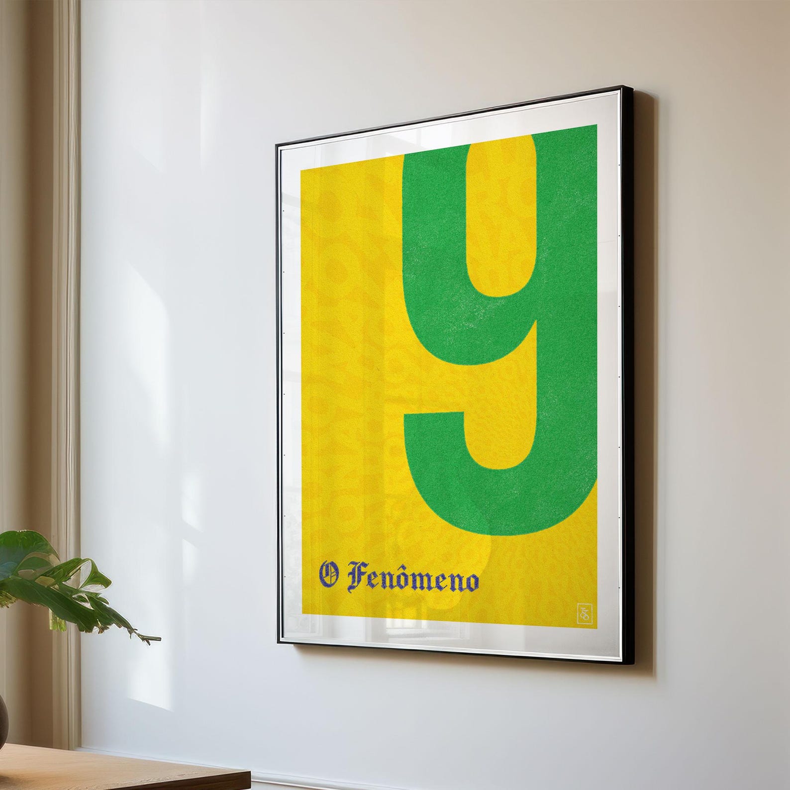 Ronaldo R9 Brazil Football Print: 'O Fenômeno' Wall Art - Etsy