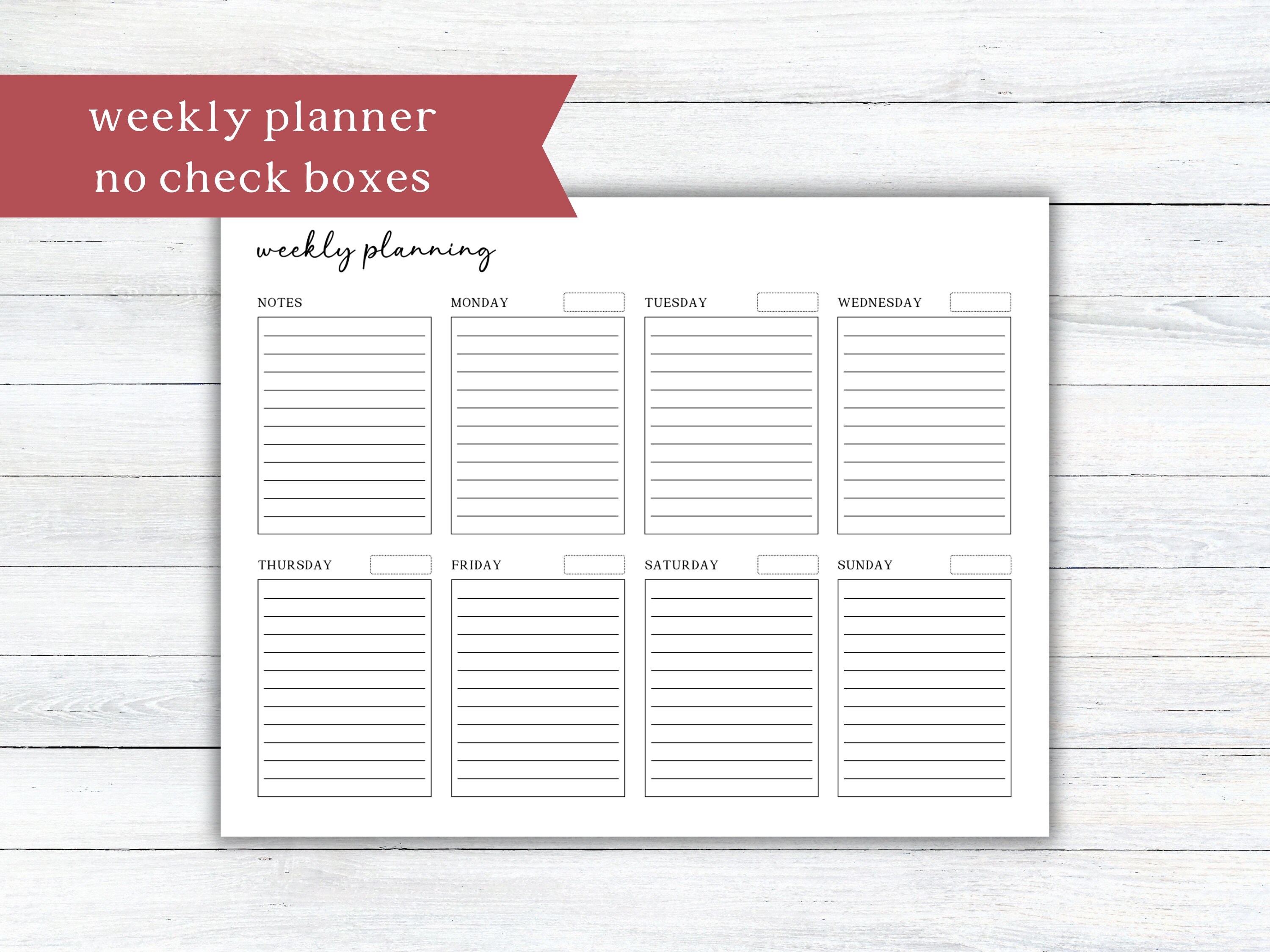 Printable Weekly Planner, Weekly Organizer, Printable to Do List ...