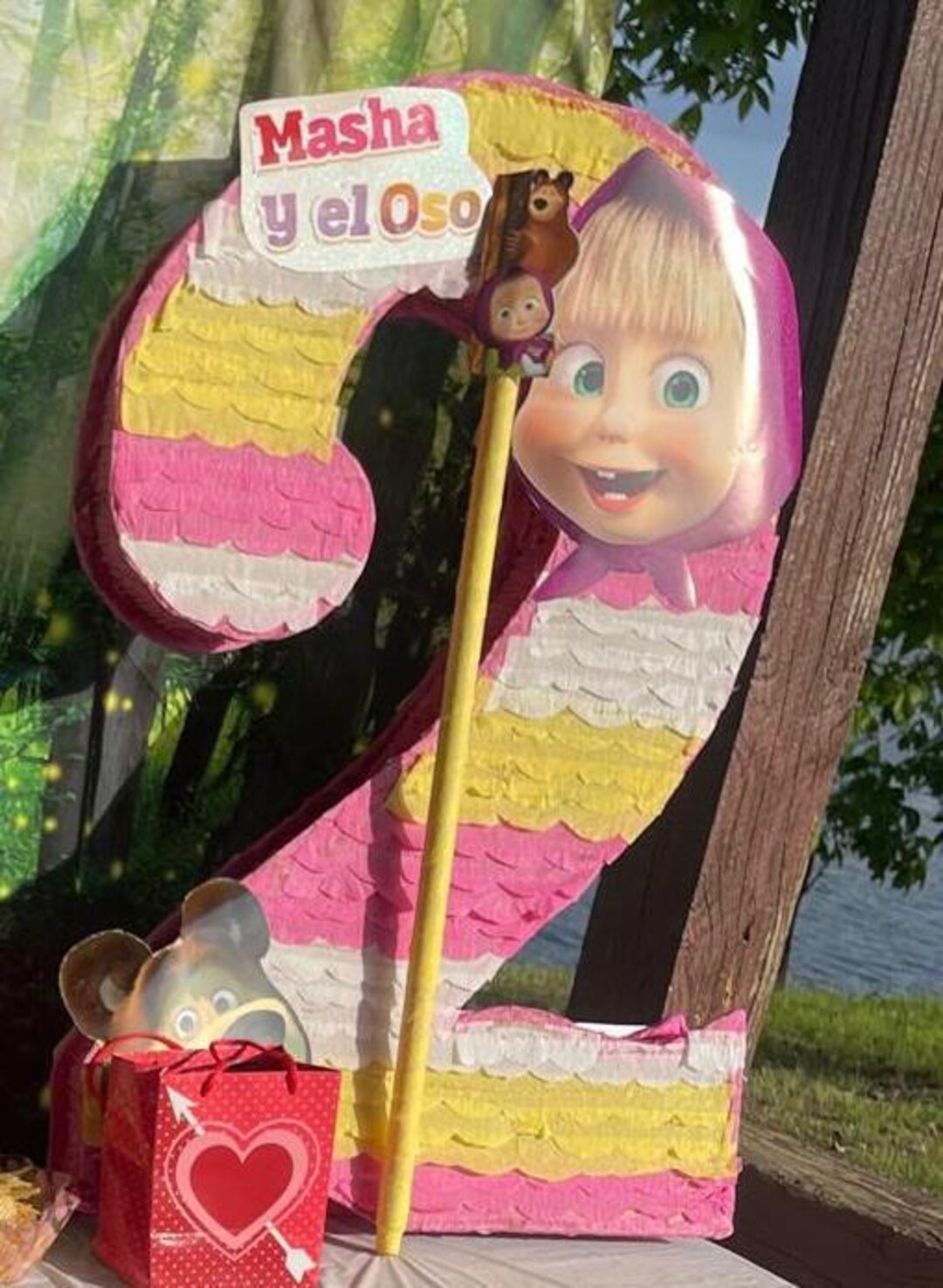 Masha and the Bear Number Two Pinata - Etsy