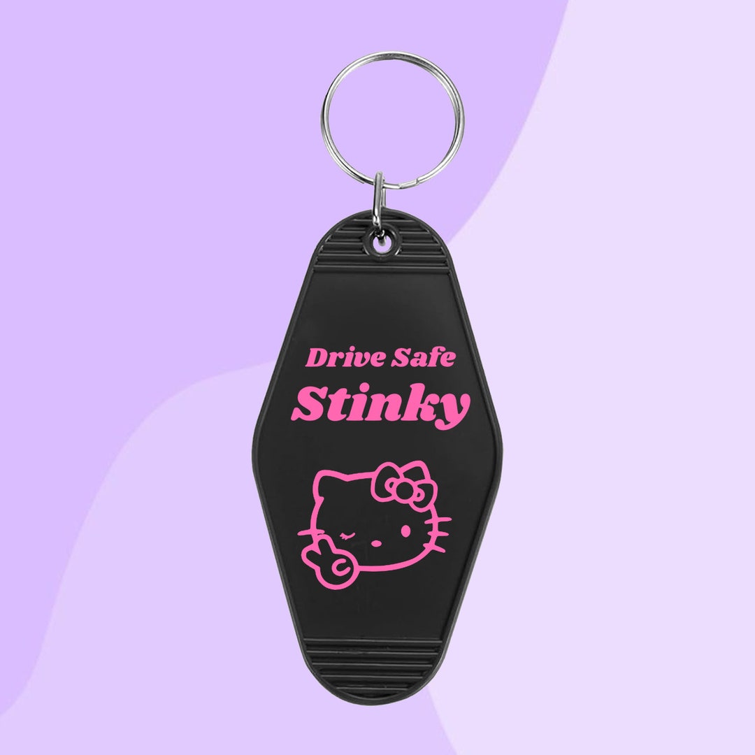 Custom Hello Kitty Drive Safe Stinky Motel Keychain Y2k Coquette Cute ...