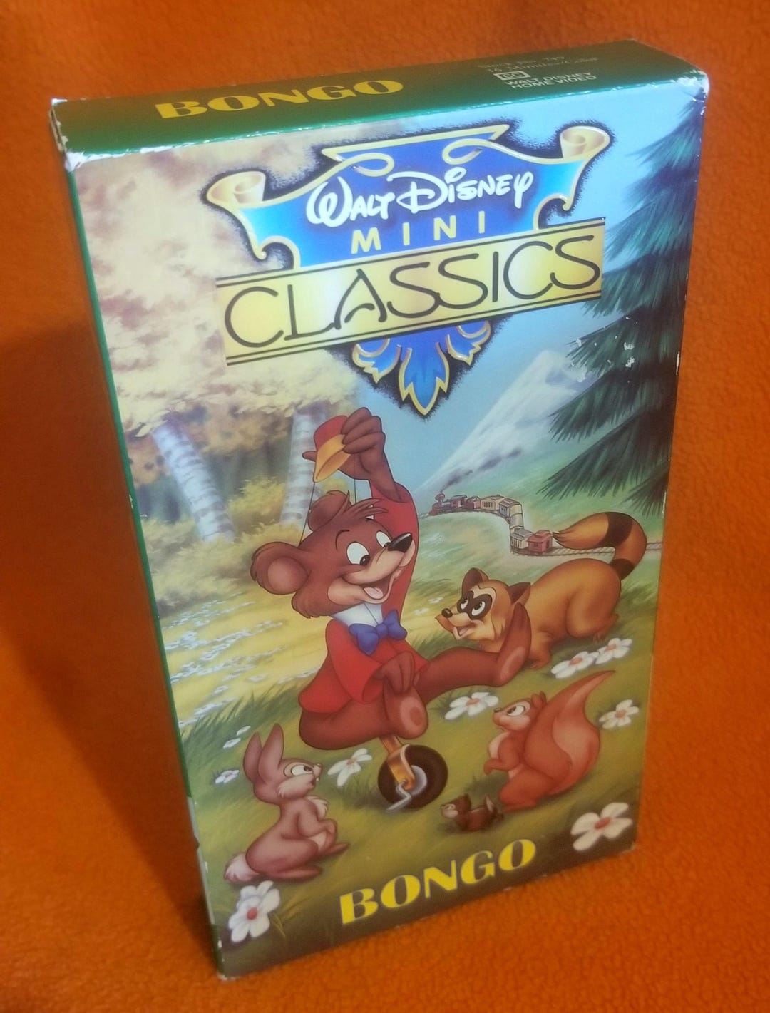 Bongo VHS Walt Disney Mini Classics 1989 G General 36 Minutes Jiminy ...