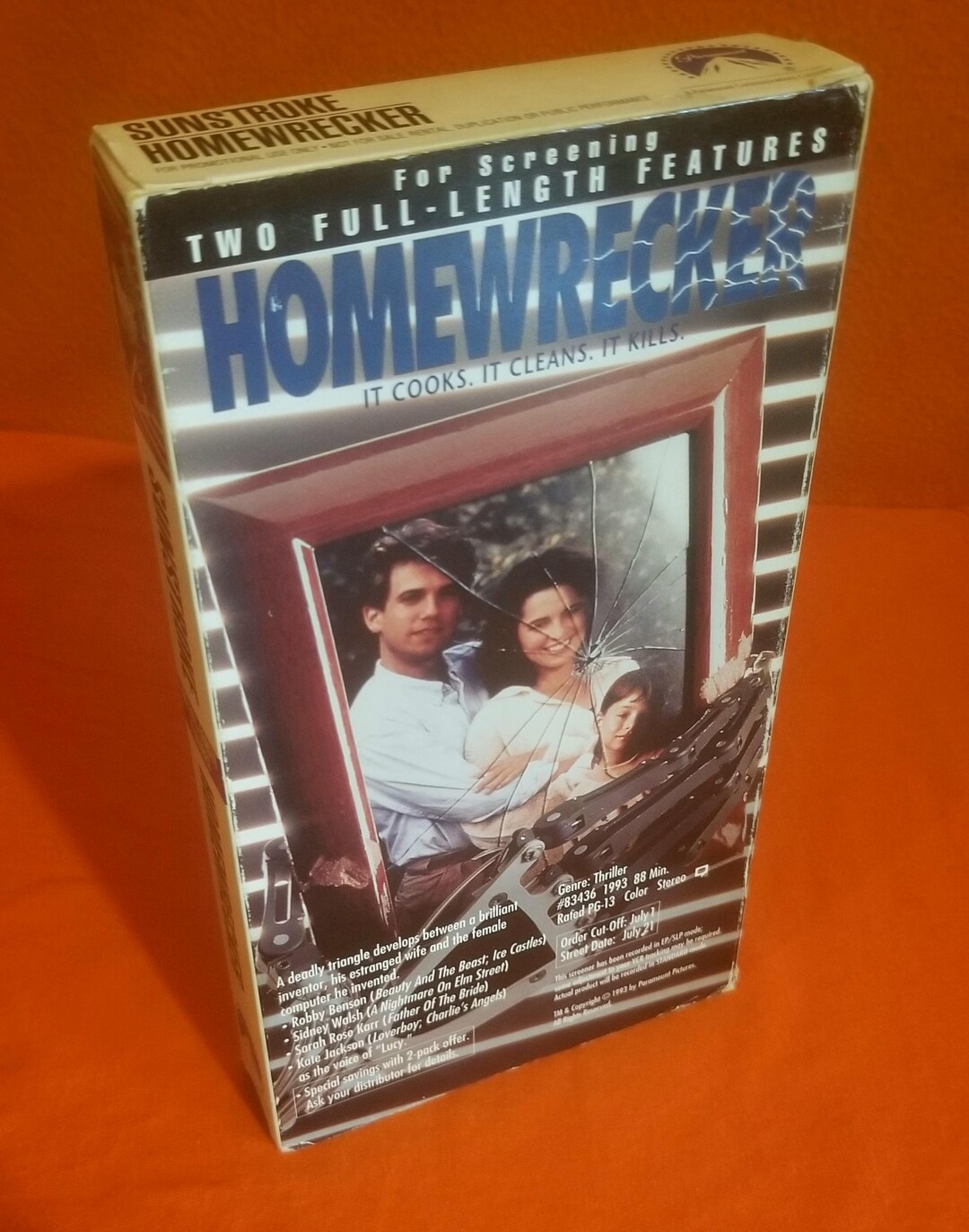 Homewrecker / Sunstroke Screener VHS TWO Full-length Features on One ...