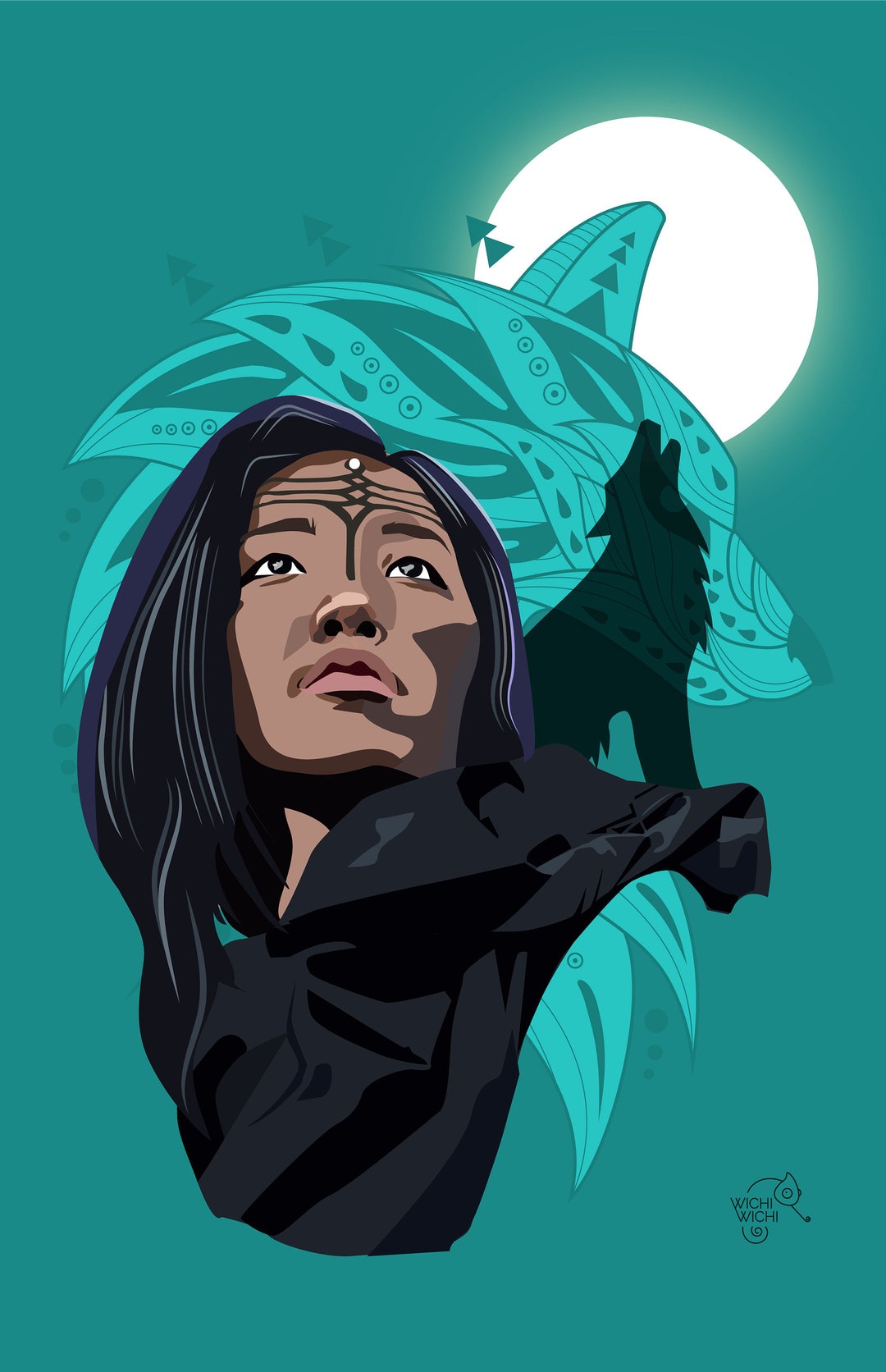 A3 Portrait Poster in Flat Design Created From a Photograph - Etsy