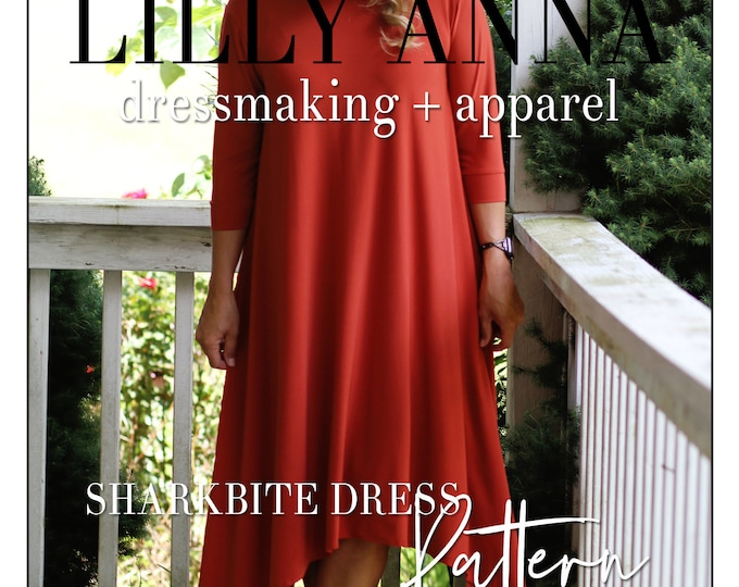 LALA Lillyannaladies Sharkbite Dress PDF Sewing Pattern - Etsy