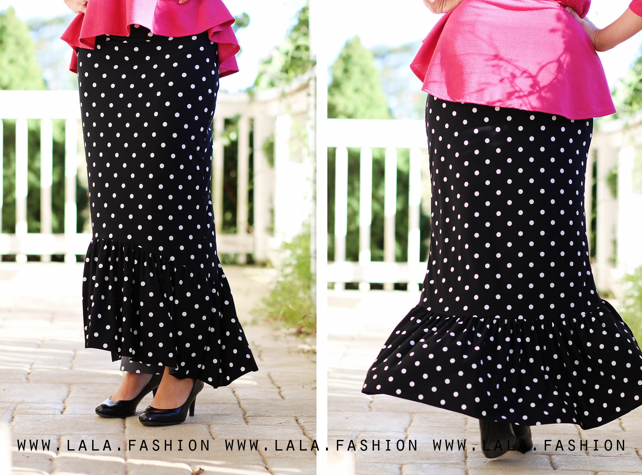 Lillyannakids GIRLS PDF Pattern High Low Ruffled Pencil Skirt Digital ...