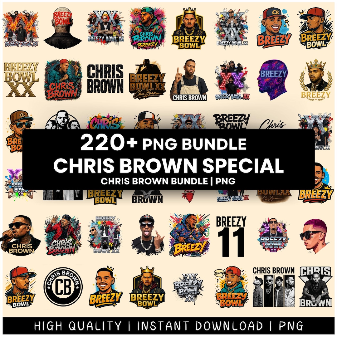 Chris Brown Breezy Bowl Tour XX PNG Bundle – Breezy Bowl Png – Chris Brown Png – Breezy Bowl ...
