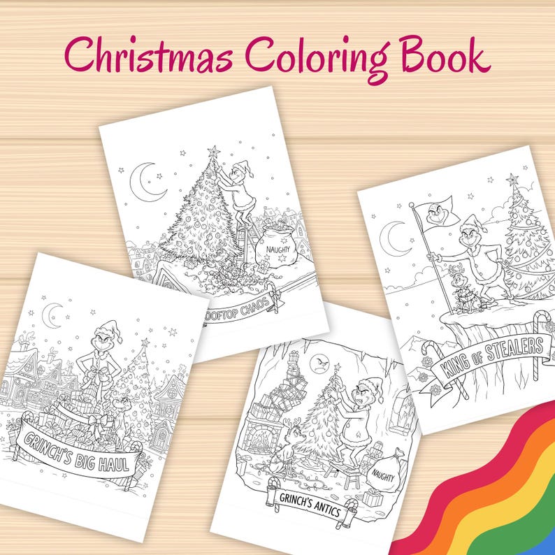 Christmas Grinch Coloring Pages – Printable Grinch Designs – Holiday ...