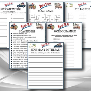 20 Road Trip Party Games, Travel Activities Pack, Road Trip Games ...