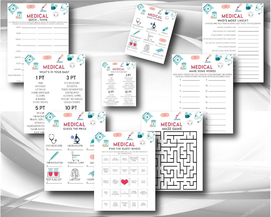 20 Medical Game, Nursing Games, Doctor Games, Medical Trivia, Hospital ...