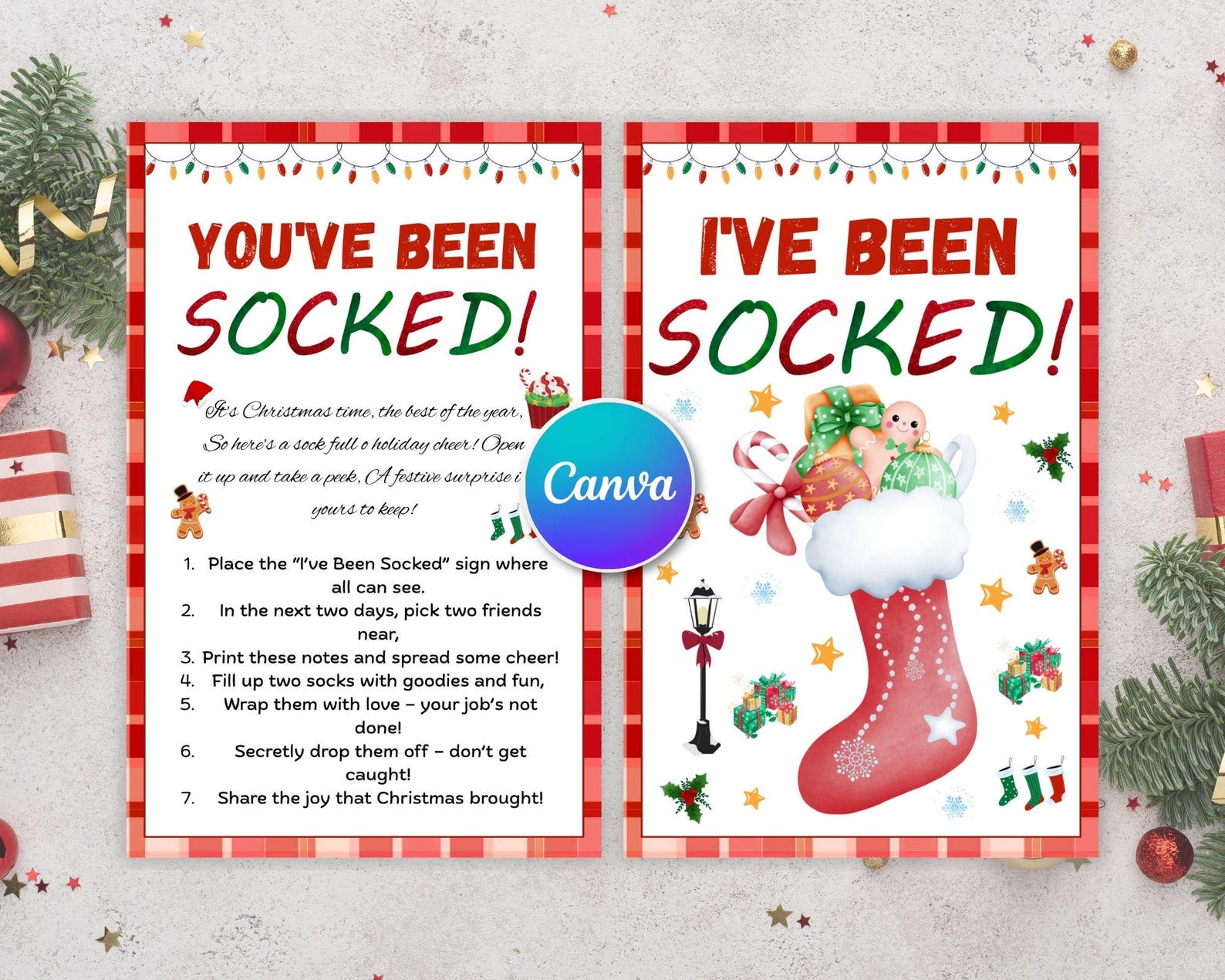 We've Been Socked Christmas Office Party Game, I've Been Socked ...