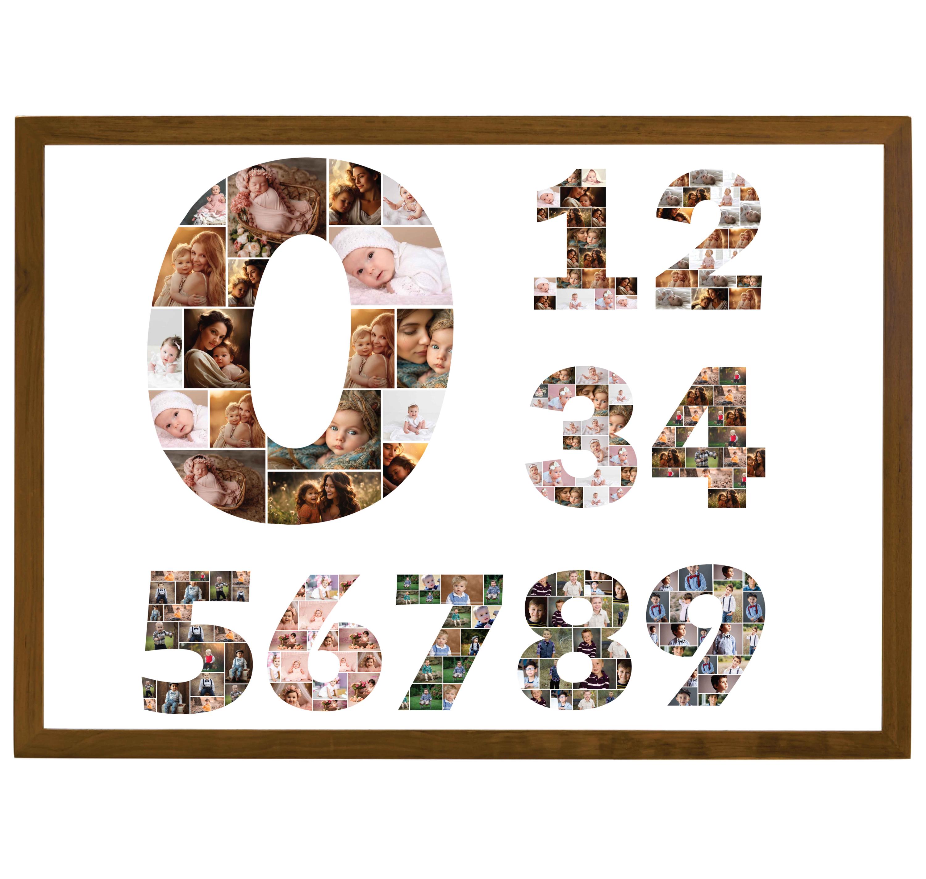 Canva Frames Template, Editable Canva Template, Numbered Photo Collage ...