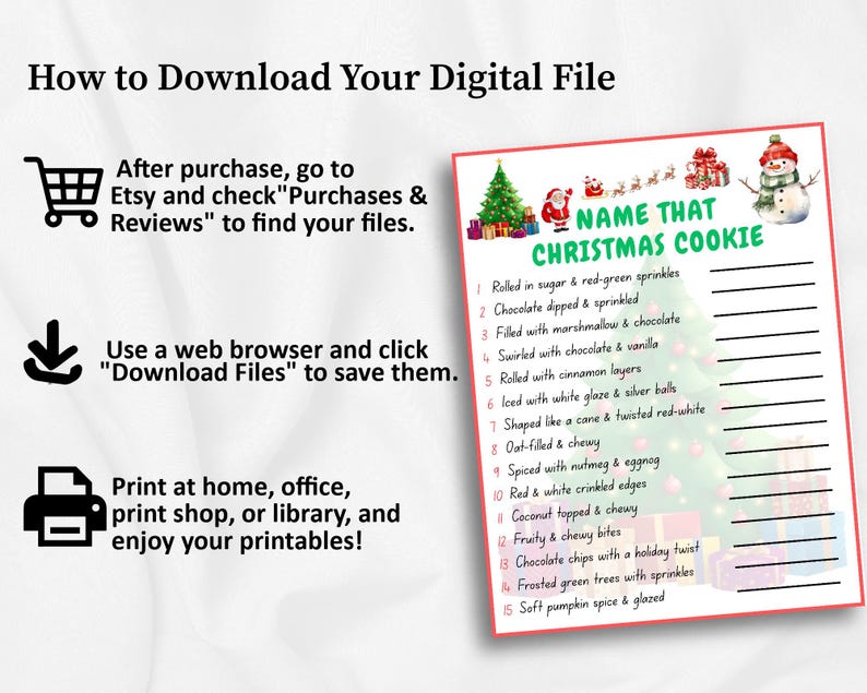 Name That Christmas Cookie, Christmas Party Games, Christmas Cookie ...