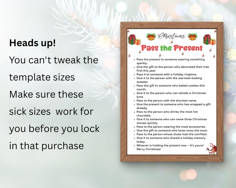 Christmas Pass the Present Game, Pass the Prize Christmas Gift Exchange ...