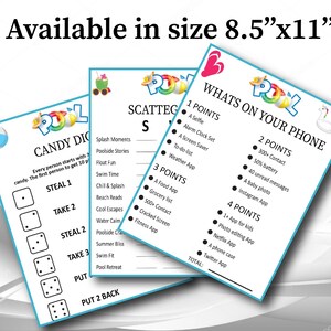 20 Pool Party Games, Summer Trivia Games, Swimming Pool Activities ...