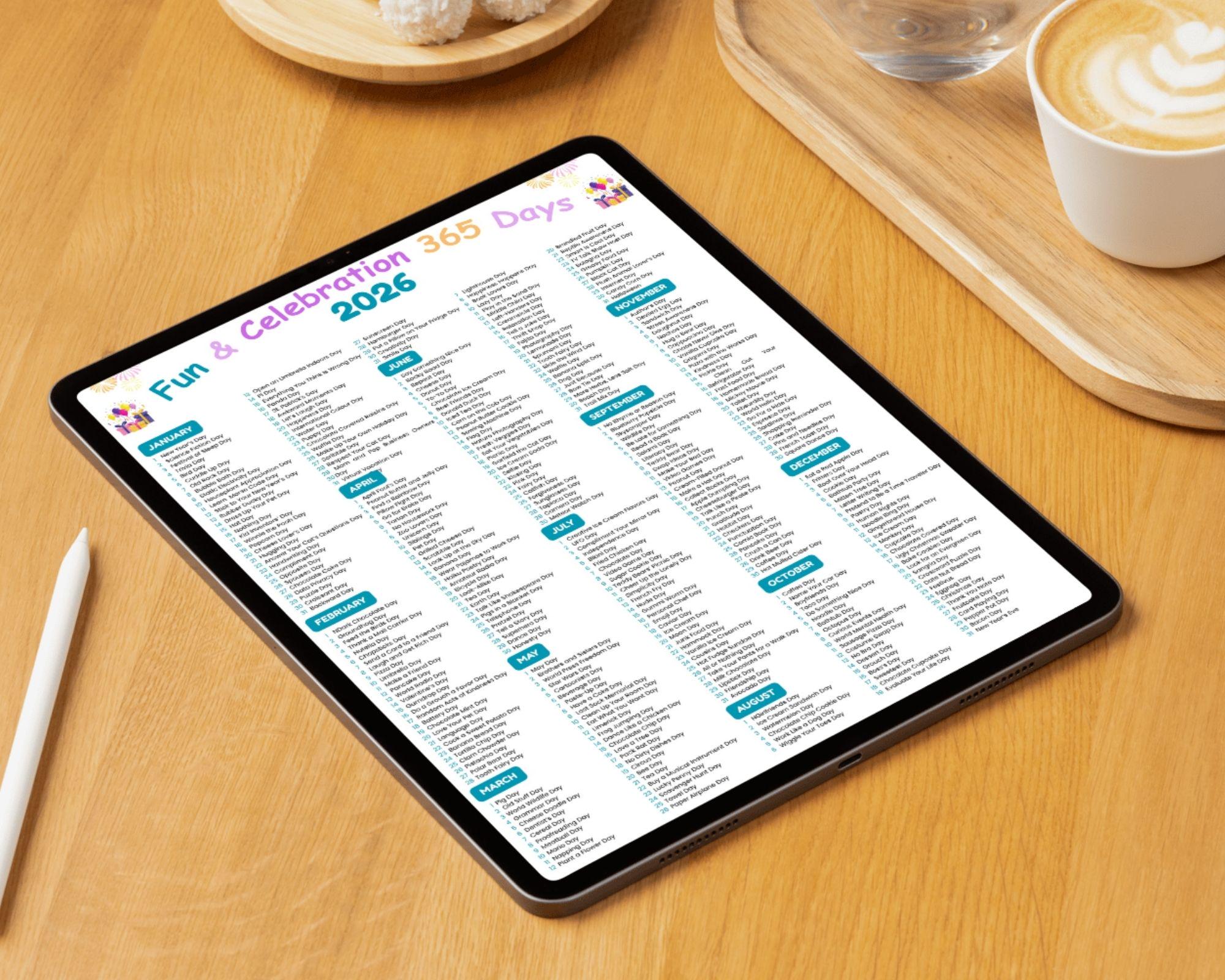 2026 National Days Calendar, Silly Holidays & Fun Days, Social Media ...