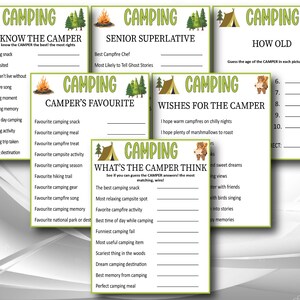 40 Camping Games, Camping Jokes, Camping Left and Right Game, Summer ...