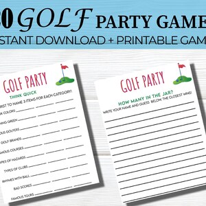 20 Golf Party Games, Golf Watch Party Games, Golf Theme Party Games ...