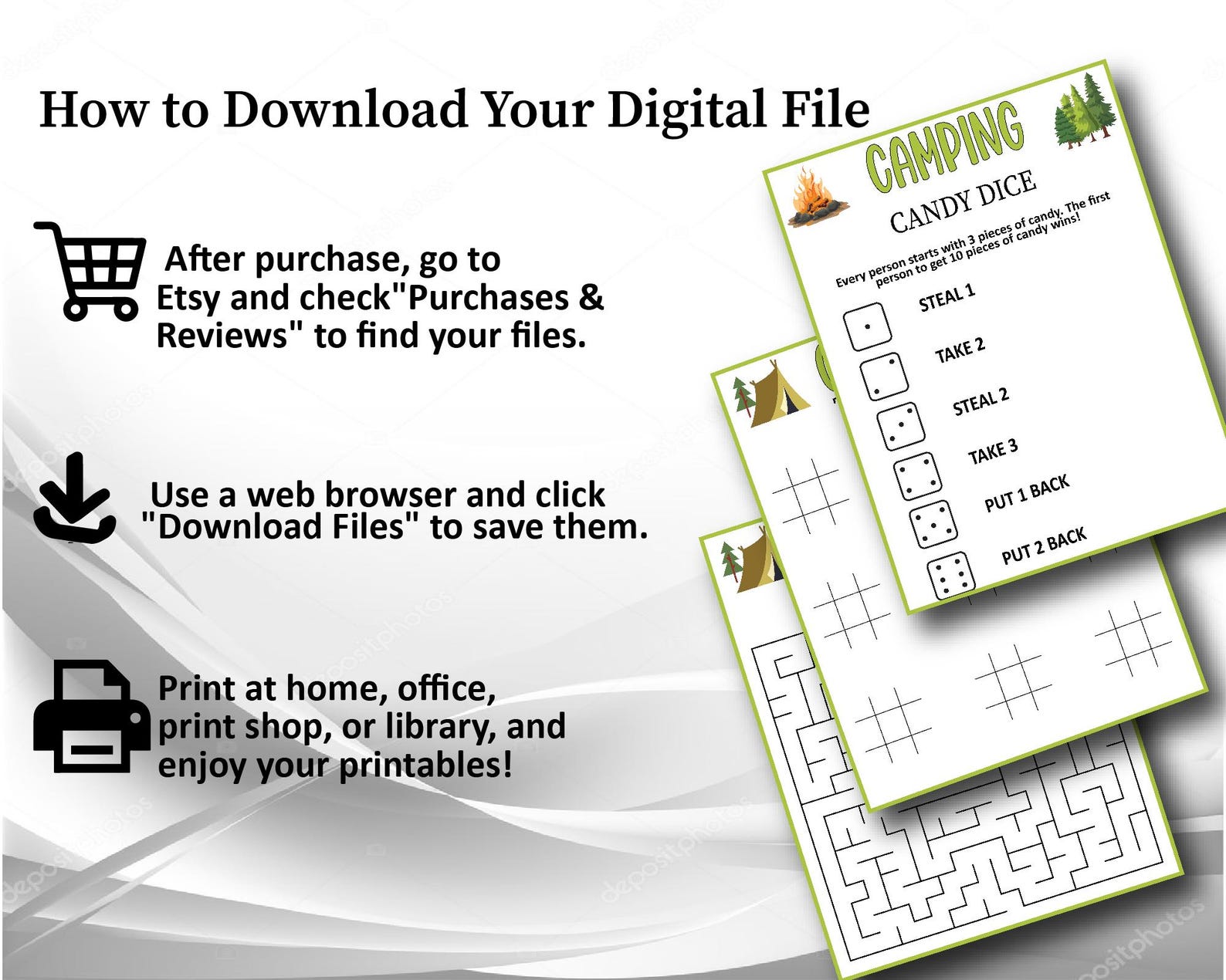 20 Camping Games, Camping Activities, Camping Party Game, Campfire Game ...