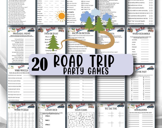 Road Trip Scavenger Hunts, Road Trip Games, Road Trip Hunt, Road Trip ...