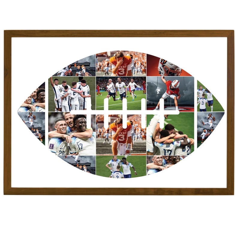 American Football Photo Collage Template, American Football Picture ...