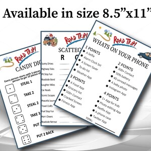 20 Road Trip Party Games, Travel Activities Pack, Road Trip Games ...